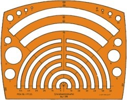 KREISschablone - Lochschablone- RIESEN Auswahl